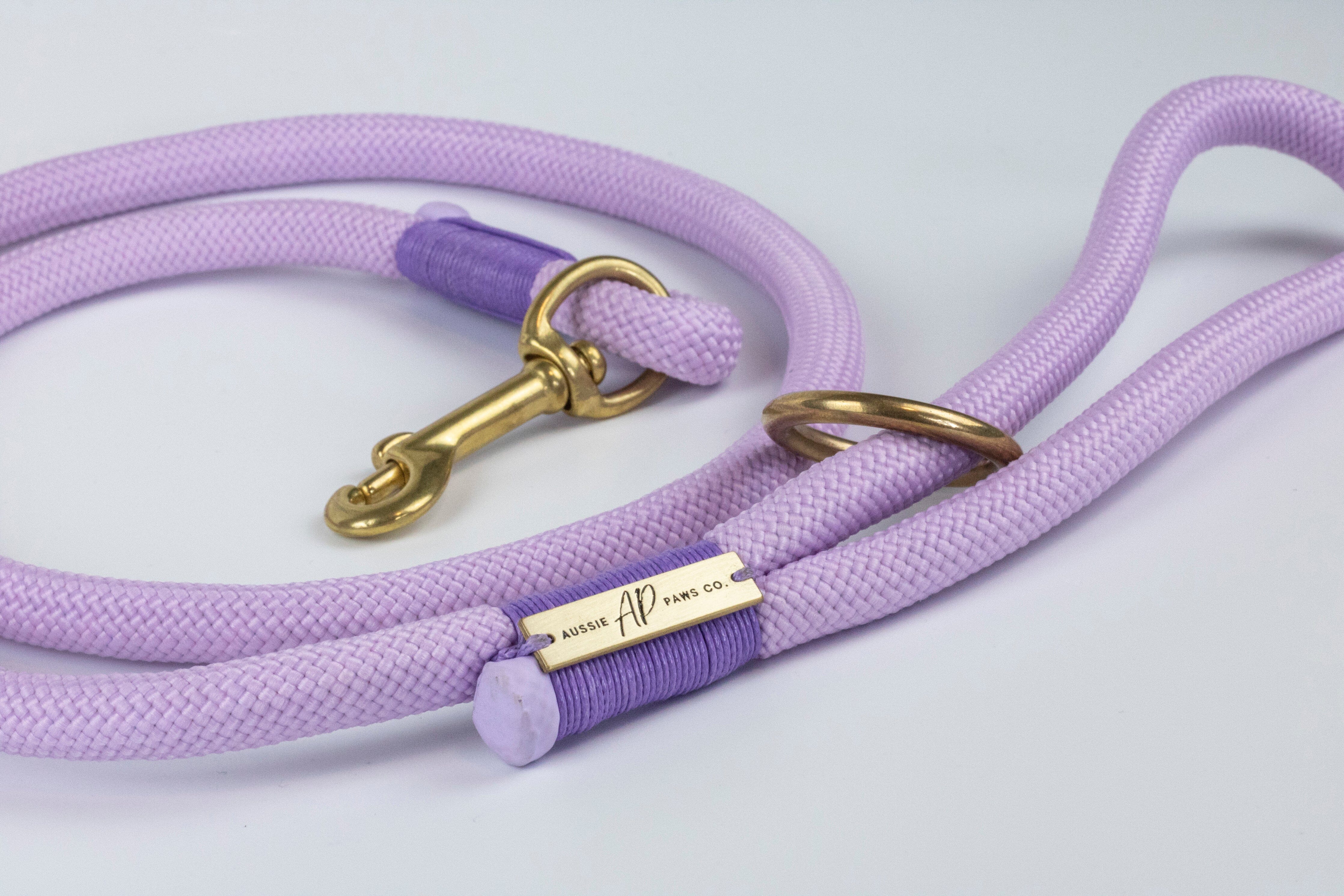 Rope Dog Lead | Lilac | Aussie Paws Co – Aussie Paws Co.